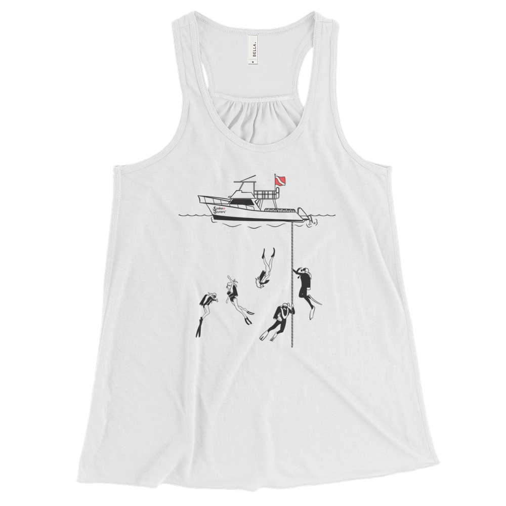 Women Scuba Diver Flowy Racerback Tank - Warehouse Deal – Scuba Sisters