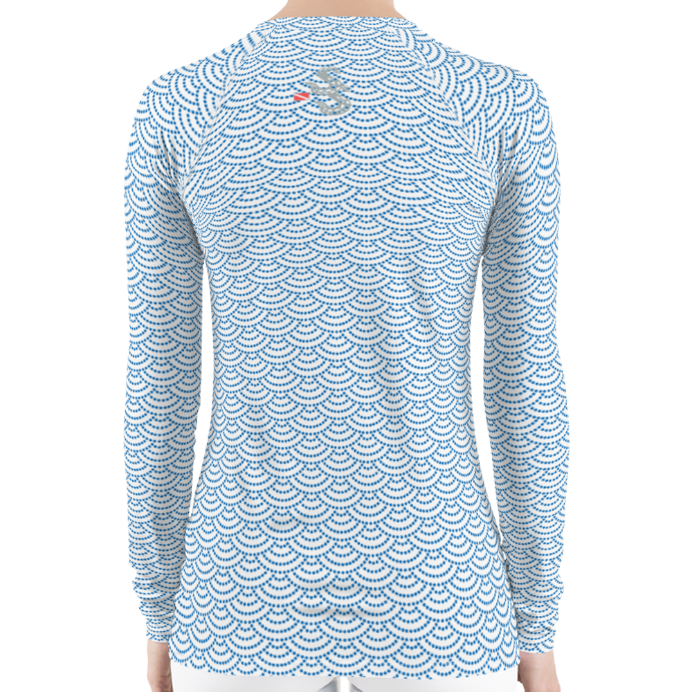 Fish Scale Mermaid Women's Rash Guard | Scuba Sisters