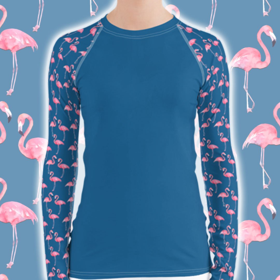 Flamingo Women's Rash Guard | Scuba Sisters